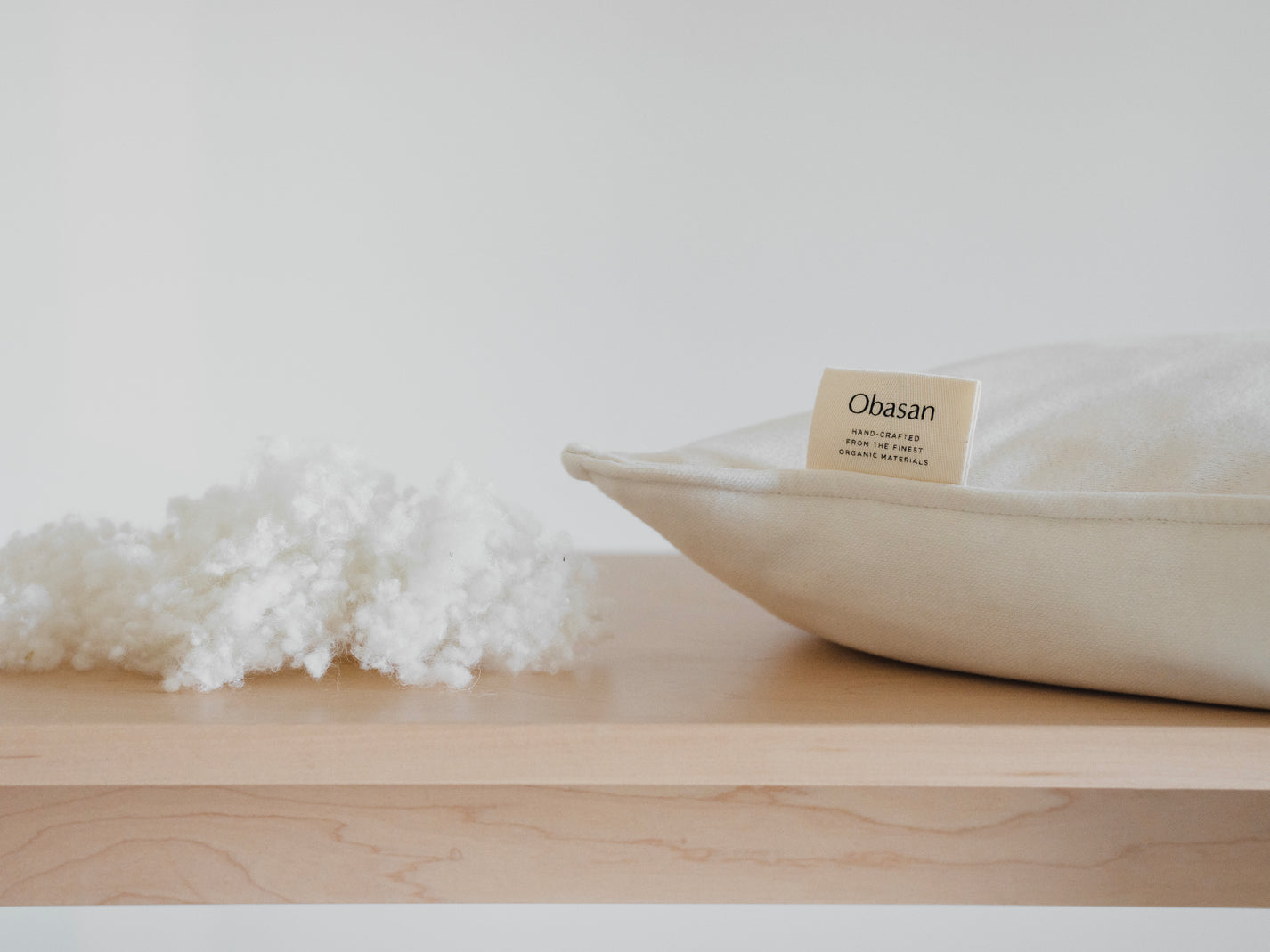 Organic Wool Pillow | 100% Organic Wool Knops | Obasan