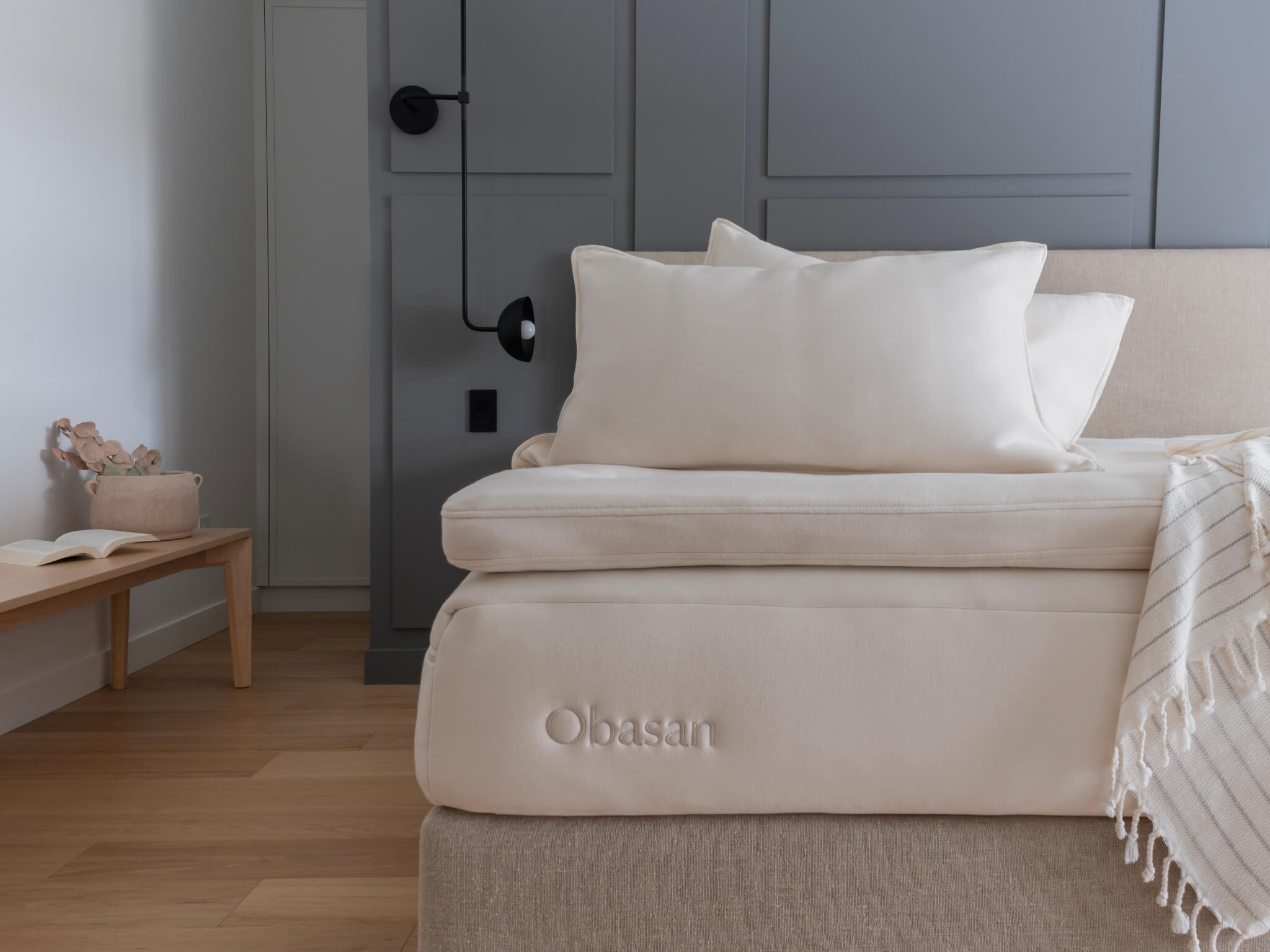 Natural Latex and Wool Pillow | Made in Canada | Obasan